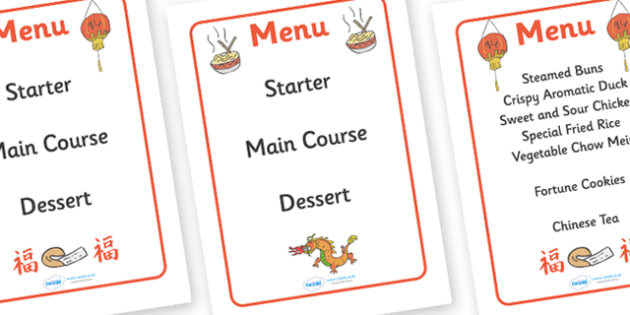 Australia Chinese Restaurant Takeaway Menu - Chinese restaurant, menu