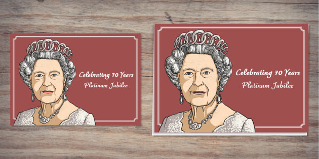 Queen Elizabeth Platinum Jubilee Card | Twinkl Party