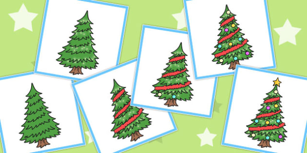 6 Step Sequencing Cards Christmas Tree
