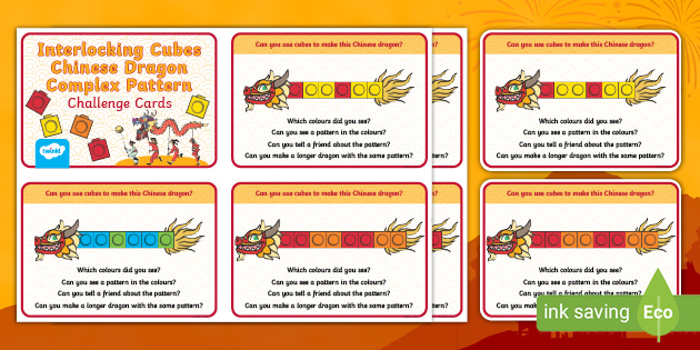 👉 Interlocking Cubes Chinese Dragon Complex Pattern Challenge Cards