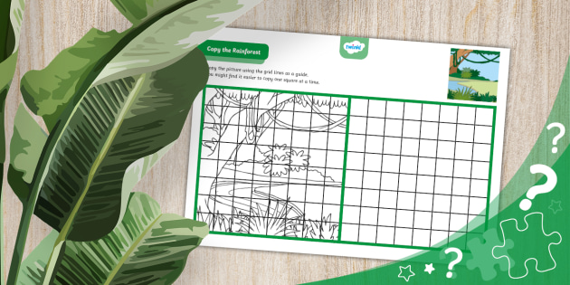 Copy the Rainforest Puzzle - Kids Puzzles - Twinkl Puzzled
