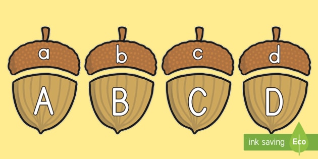 Acorn Upper and Lowercase Letter Match Activity - Twinkl USA