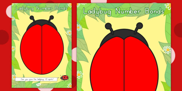 Number Bonds to Ten Ladybug Playdough Mat (teacher made)