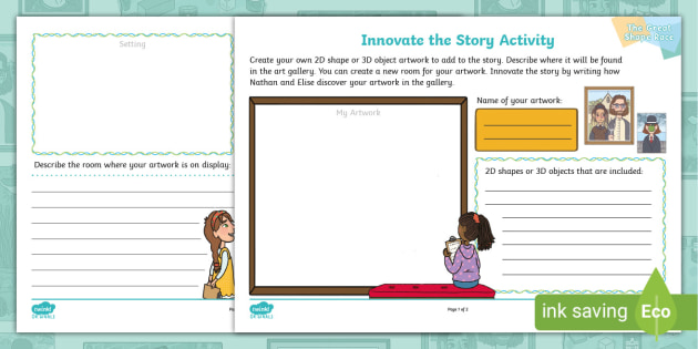 The Great Shape Race - Innovate the Story Activity