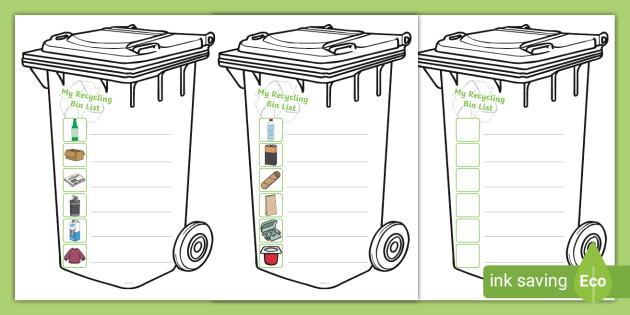 Recycling List Writing Activity | Twinkl (teacher made)