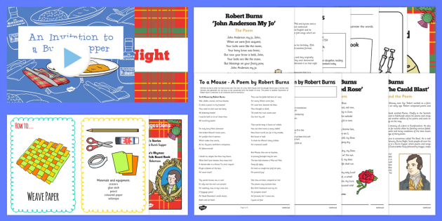 Robert Burns Resource Pack (Top 10) - Twinkl