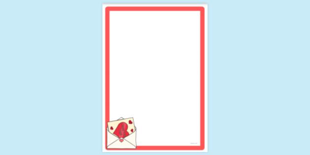 Valentines Day Page Border
