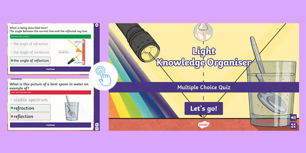 Retrieval Practice: Science: Light: Year 6: Interactive Quiz
