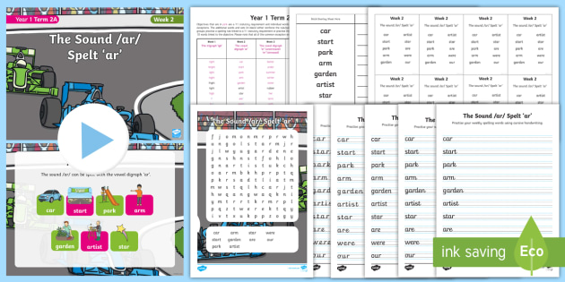 Year 1 Term 2A Week 2 Spelling Pack (teacher made)