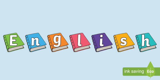 English on Books Display Cut Outs (teacher made)