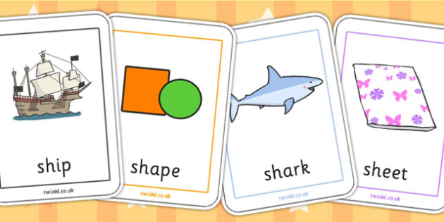 sh Sound Playing Cards (teacher made)