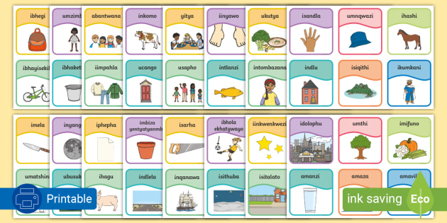 Xhosa Alphabet Chart