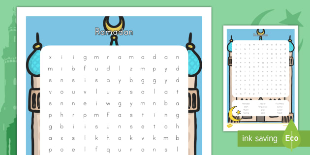Ramadan Word Search