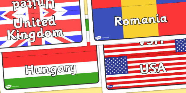 World Flags Class Table Group Signs - world, flags, class, table