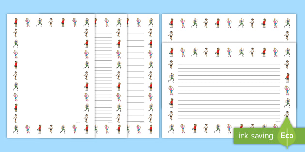 Marathon Themed Page Border Pack (teacher made)