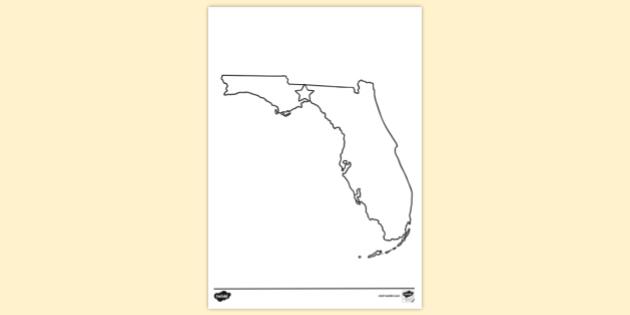 Florida State Colouring Page | Colouring Sheets