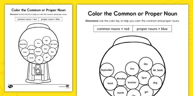 Nouns Coloring Worksheet Kindergarten Worksheets 🎉 Get Ready For