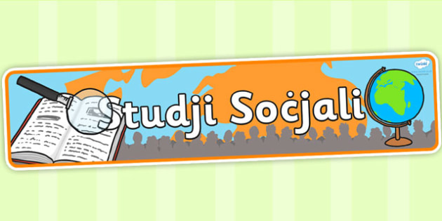 👉 Maltese Social Studies Display Banner (teacher made)