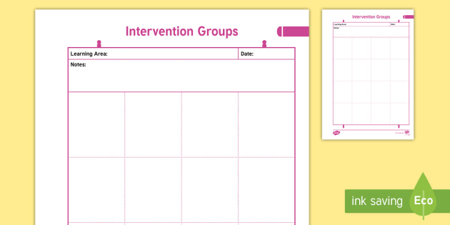 Teacher Planner Intervention Groups Overview (teacher made)