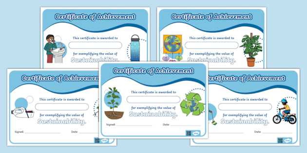 Sustainability Certificates | twinkl.co.uk
