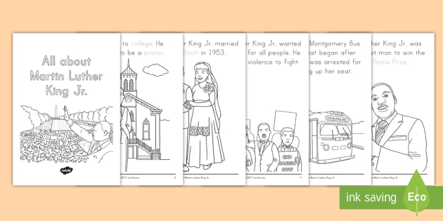 Martin Luther King Jr. Trace and Color Activity Booklet - MLK
