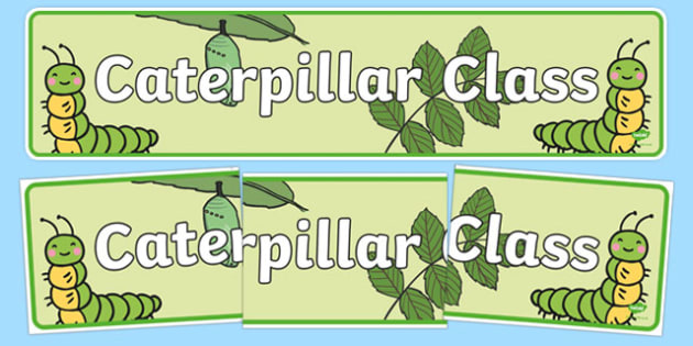 FREE! - 👉 Caterpillar Class Display Banner (teacher made)