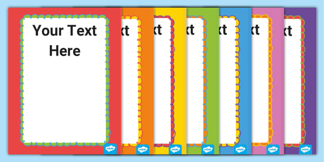 Editable Scalloped Binder Covers (teacher made)