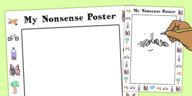 My Nonsense Poster (teacher made)