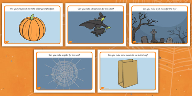 Halloween Playdough Mat - Halloween, playdough, mat, playdough