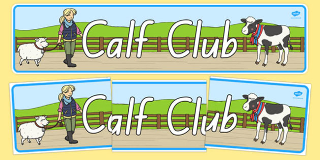 Calf Club Display Banner