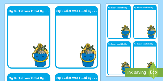 Have You Filled a Bucket Today Note Cards - have you filled a
