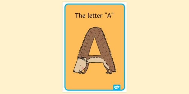FREE! - Letter A Poster Display Poster | Primary Resources