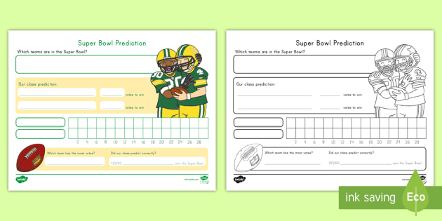Super Bowl Prediction Count and Graph Activity
