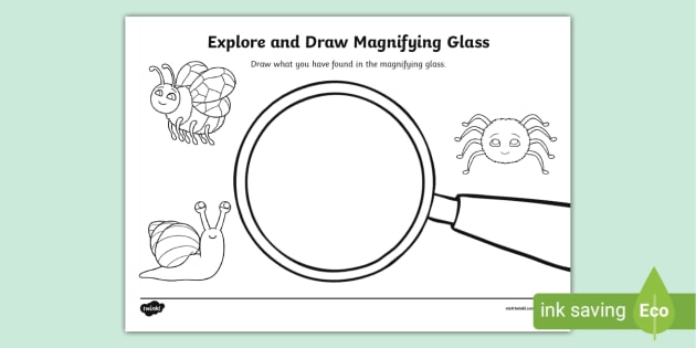 Explore and Draw Magnifying Glass Activity (teacher made)