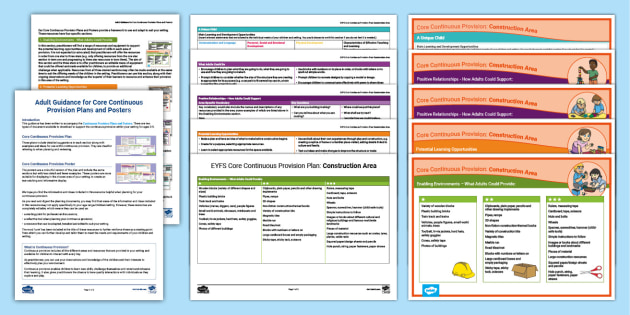 EYFS Construction Area Continuous Provision Planning Pack