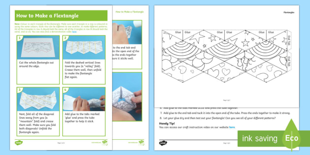 KS2 Celebration Flextangle Paper Craft (teacher made)