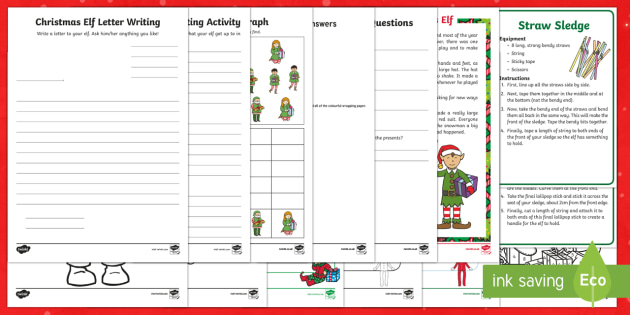 KS1 Christmas Elf Activity Pack (teacher made)