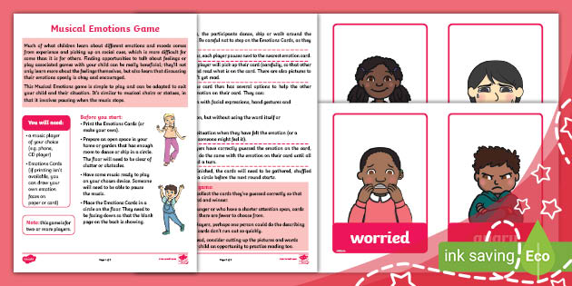 Musical Emotions Game (teacher made)