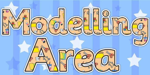 👉 Modelling Area Display Lettering (teacher made)