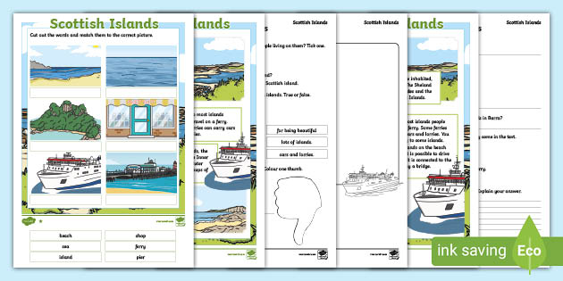 Let's Learn About Scottish Islands Differentiated Reading Comprehension