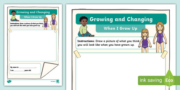 Growing and Changing Drawing Activity
