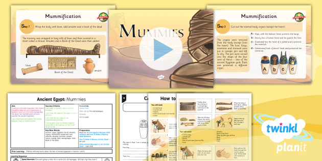 History: Ancient Egypt: Mummies UKS2 Lesson Pack 3