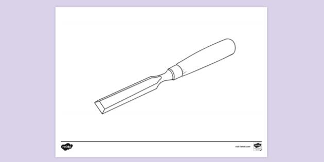 Chisel Colouring Sheet | Colouring Sheet