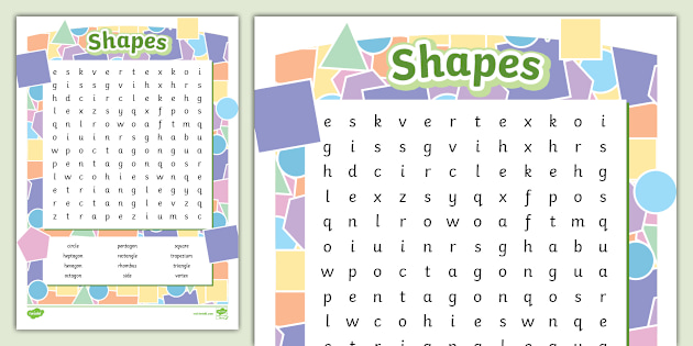 Geometry Word Searches | twinkl.com.au