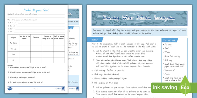 Reversing Water Pollution NZ Science Investigation