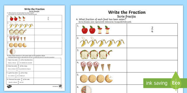 Fractions Writing Activities | twinkl.com.au