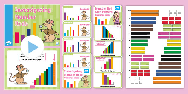 👉 Investigating Number Rods Activity Pack (teacher made)