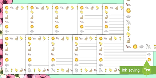 Spring Aistear Page Border Pack (teacher made)