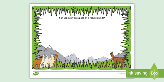 FREE! - Alpaca Drawing Prompt Activity (teacher made)