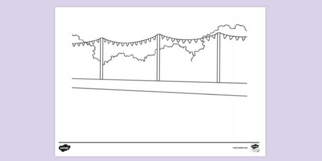 FREE! - Parade Background Colouring Sheet | Colouring Sheets